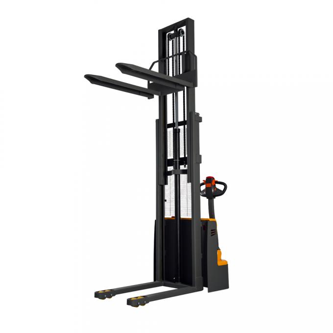 1.5 Ton 500mm Electric Platform Stacker 24V 3m Walk Behind Pallet Stacker