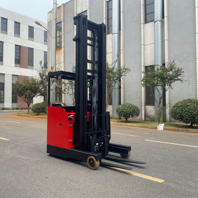 1 Ton 2ton Seated Battery Electric Reach Truck Stacker Side Loader ...