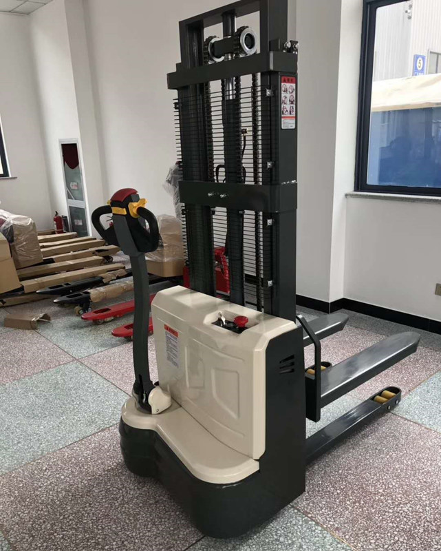 High Strength Electric Walkie Stacker 1.2 Ton 2 Meter Fully Electric ...