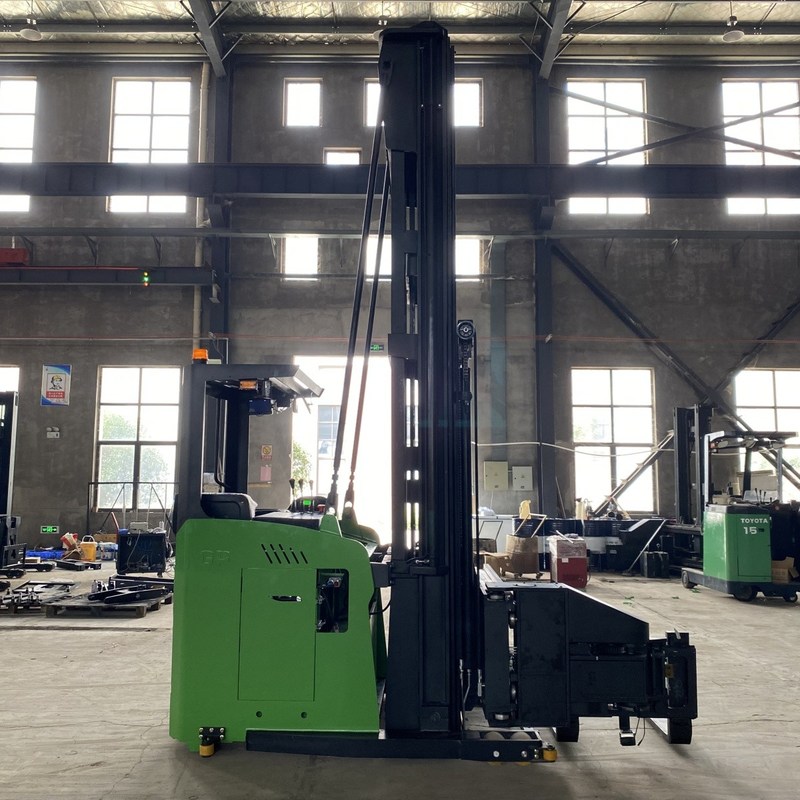Lối hẹp Vna xe nâng điện 1500kg 2000kg 3 Way Forklift Multi Directional ...