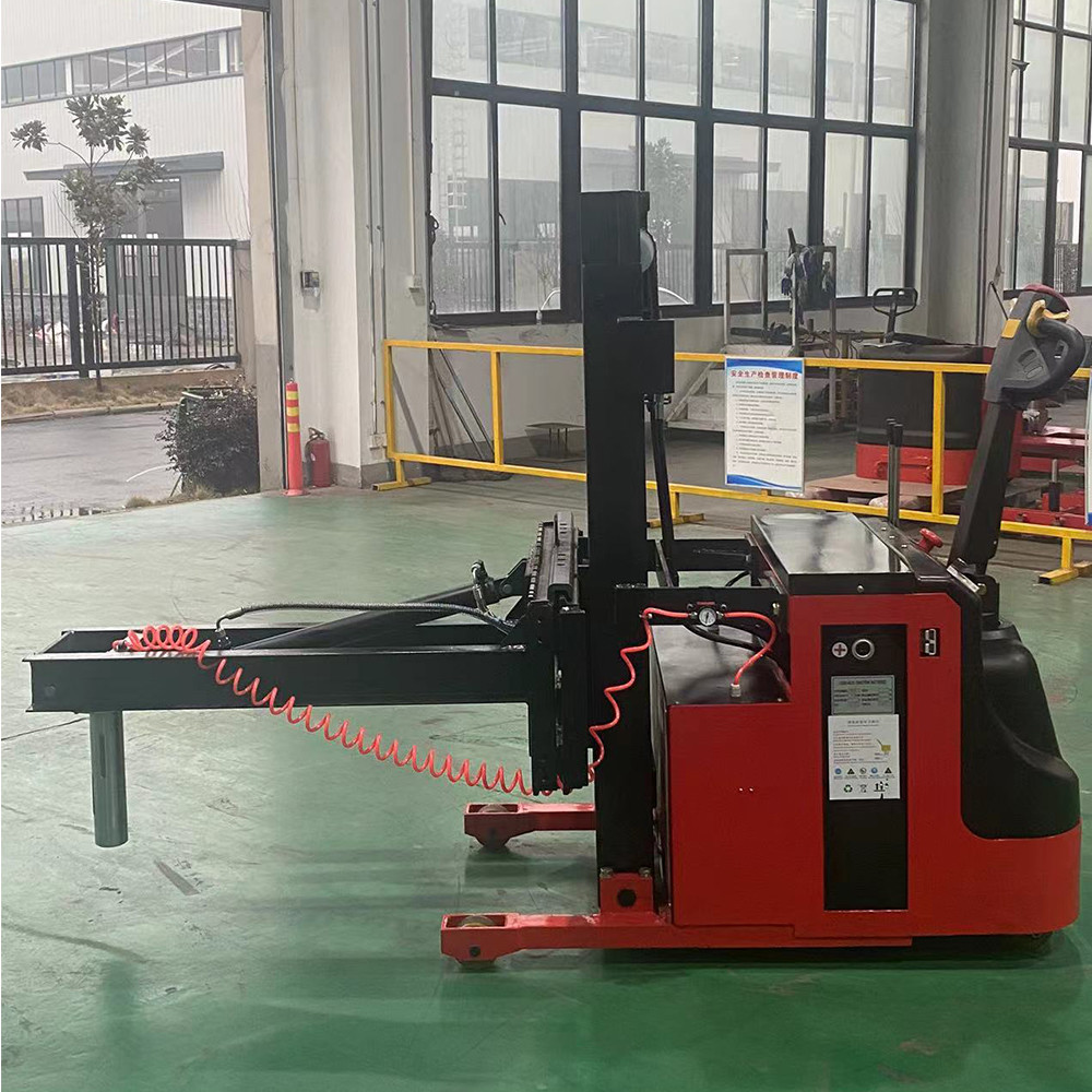 300 Kg 400kg 500kg Electric Reel Lifter 1.5m Film Roll Stacker