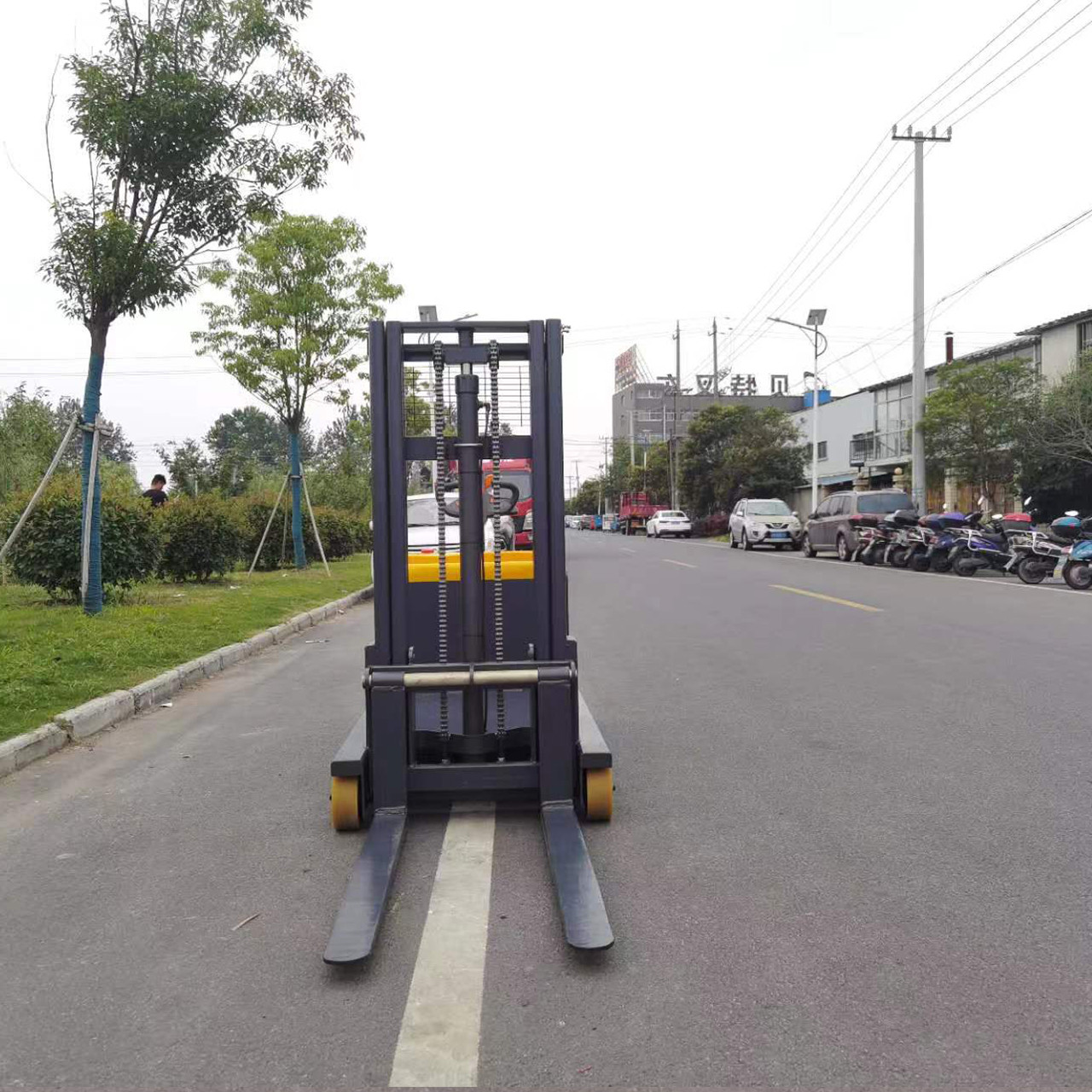 1.2ton 2ton 2.5m 3.5m Counterbalanced Stacker Walking Electric ...