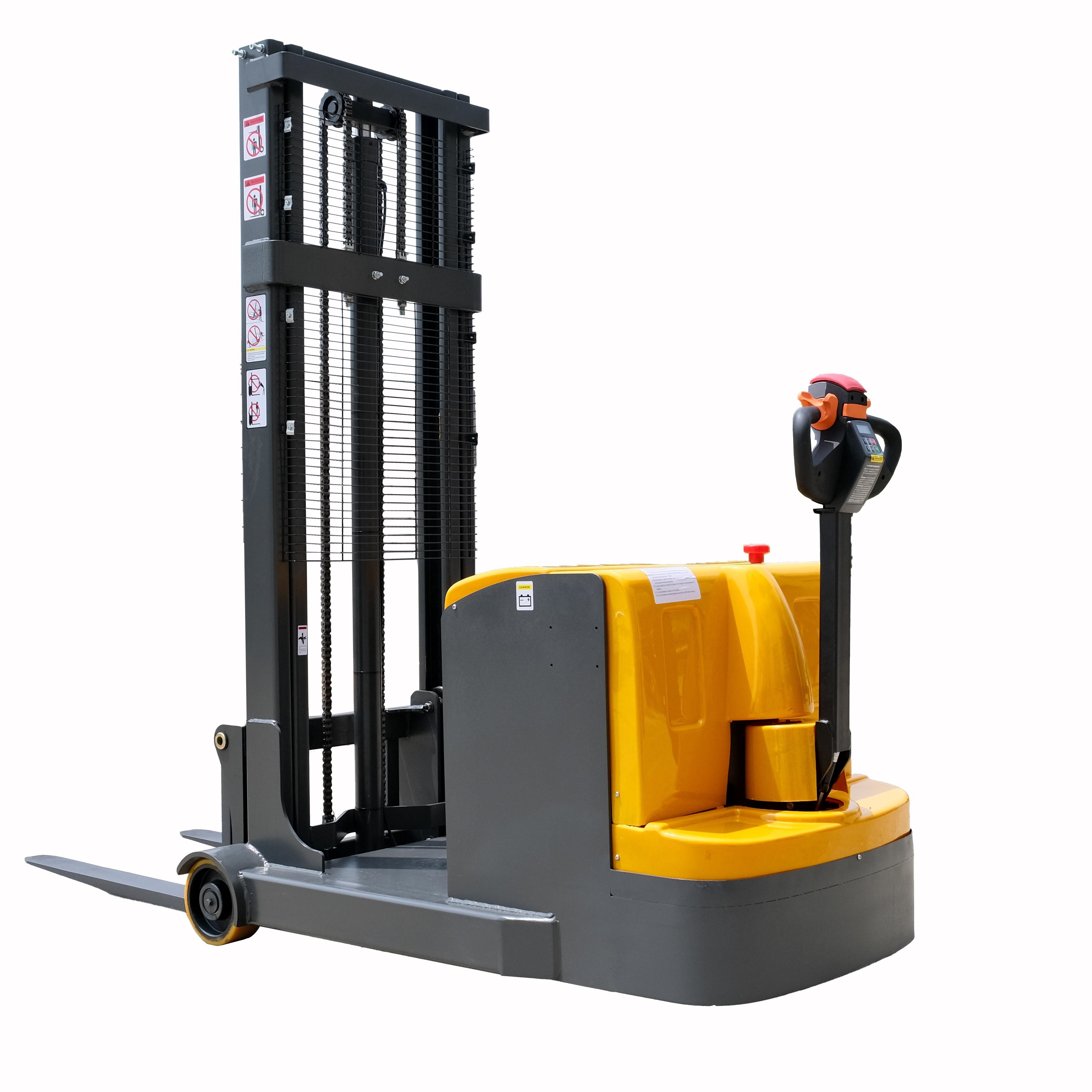Electric Counterbalanced Walkie Stacker Capacity 3300lbs Lifting Height ...